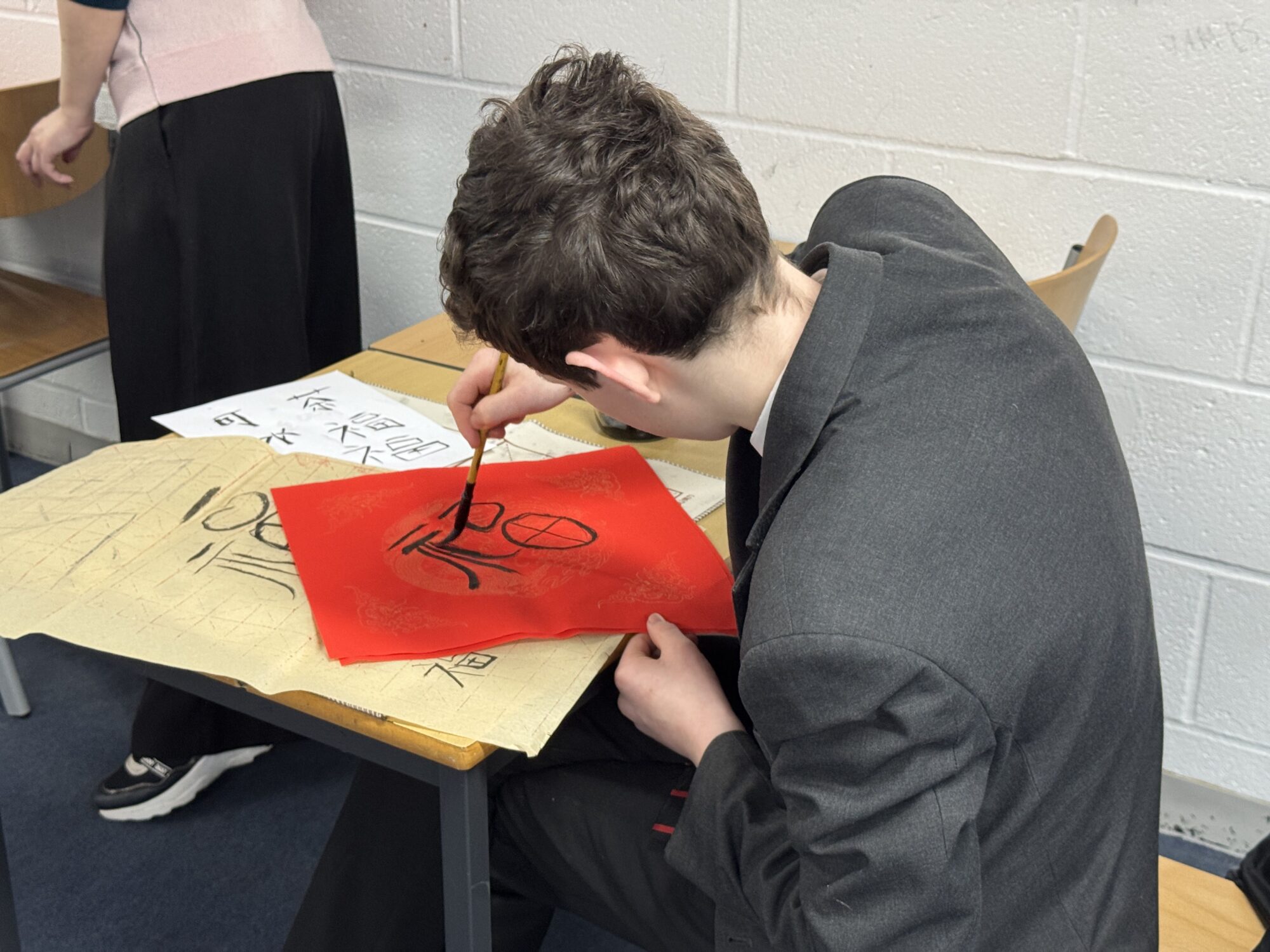 Calligraphy workshop: L4th explore Chinese script